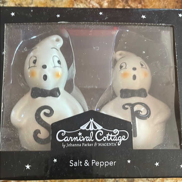 Other | Carnival Cottage Halloween Ghost Salt Pepper Shakers By Johanna ...